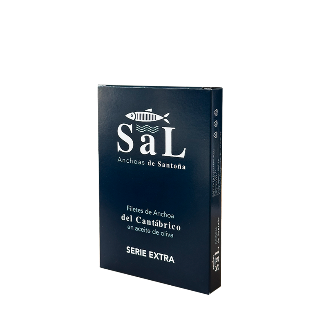 SAL 16/18 Cantabrian anchovy fillets in olive oil EXTRA SERIES 110 g ...